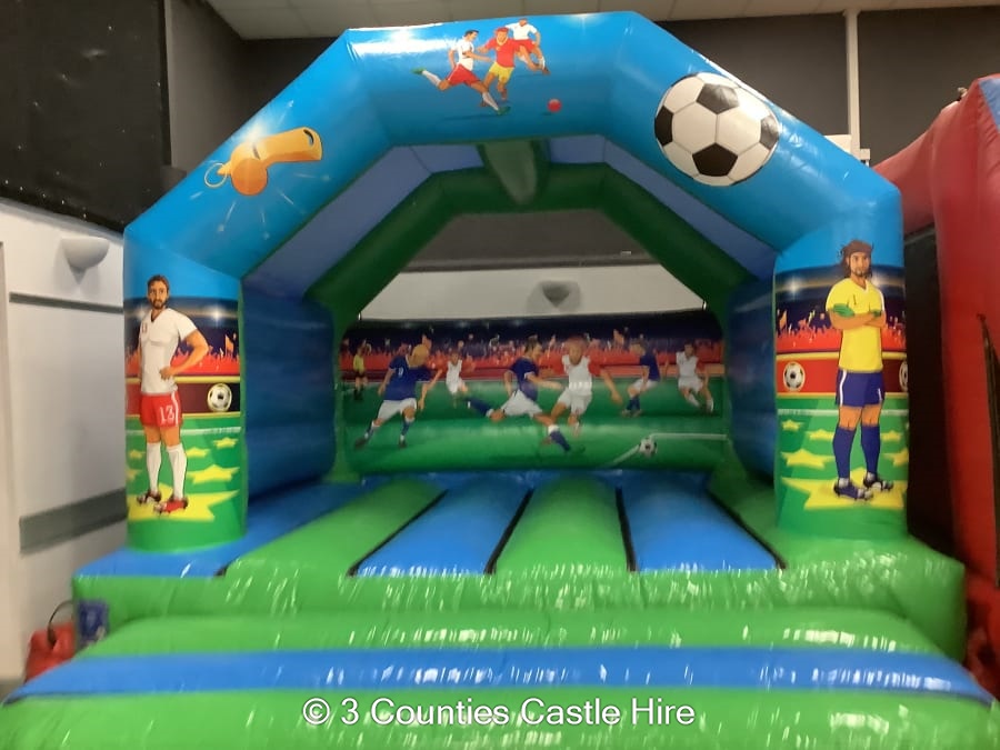 Football Theme Bouncy Castle 12ft x 12ft - Bouncy Castles, Soft Play ...