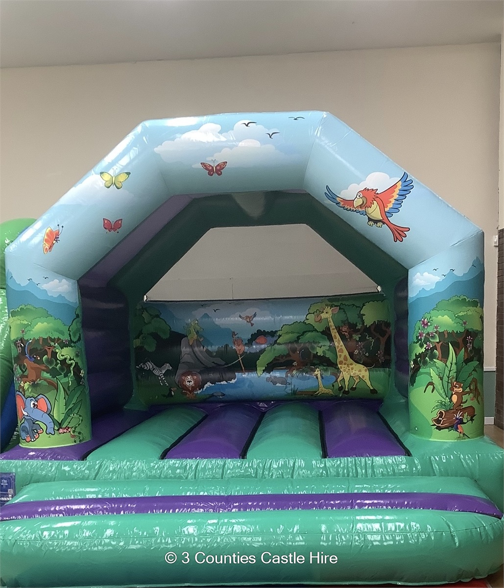 Jungle Bouncy Castle 12ft x 12ft - Bouncy Castles, Soft Play & Play ...