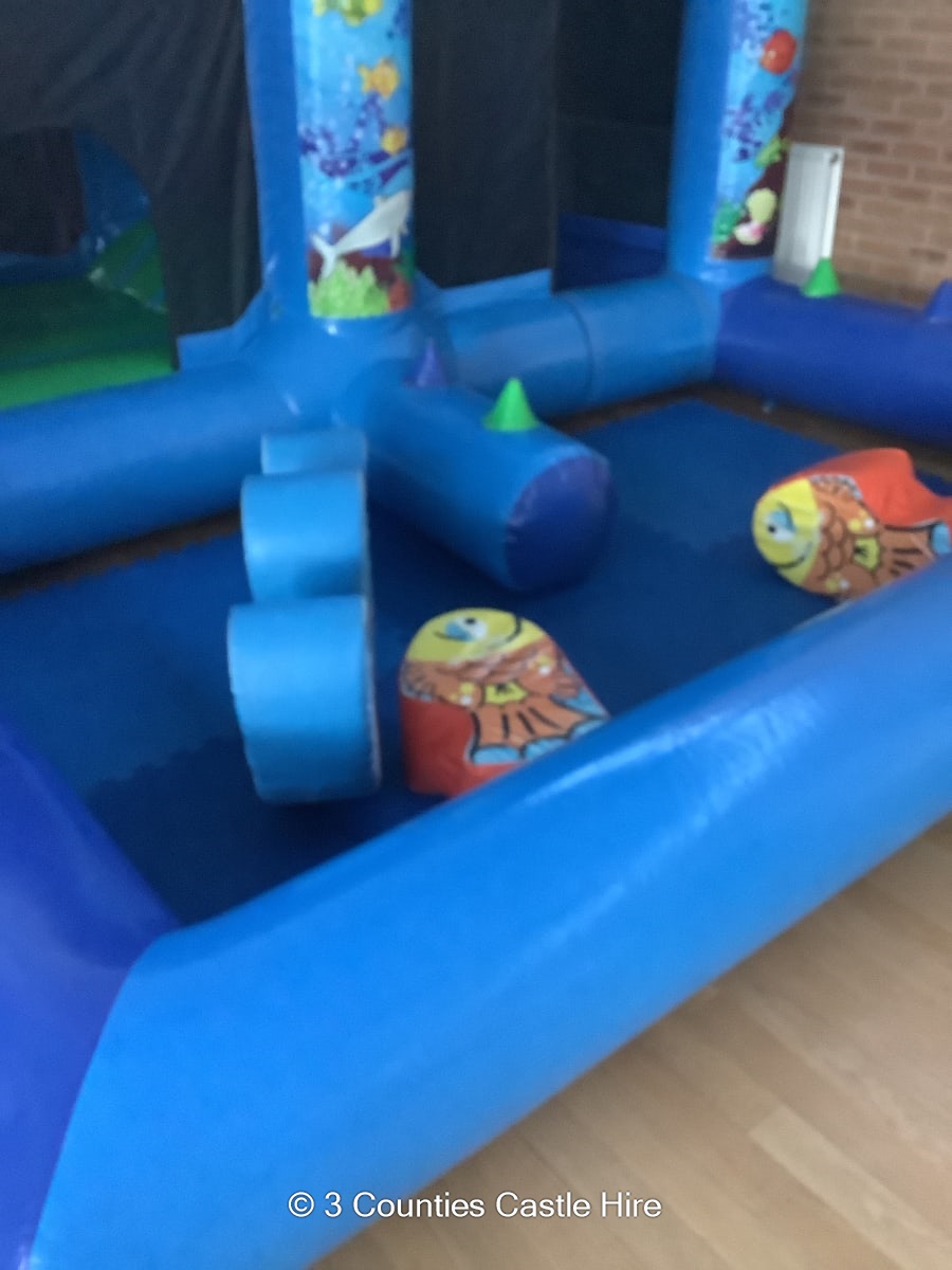 Mermaid Bouncy Castle & Sea Themed Play Zone Package - Bouncy Castles ...